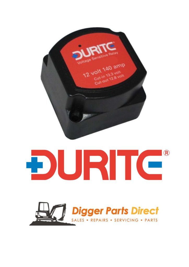 DURITE SPLIT CHARGE RELAY 12V 140A 140 AMP VOLTAGE SENSITIVE - CAMPER 0 ...